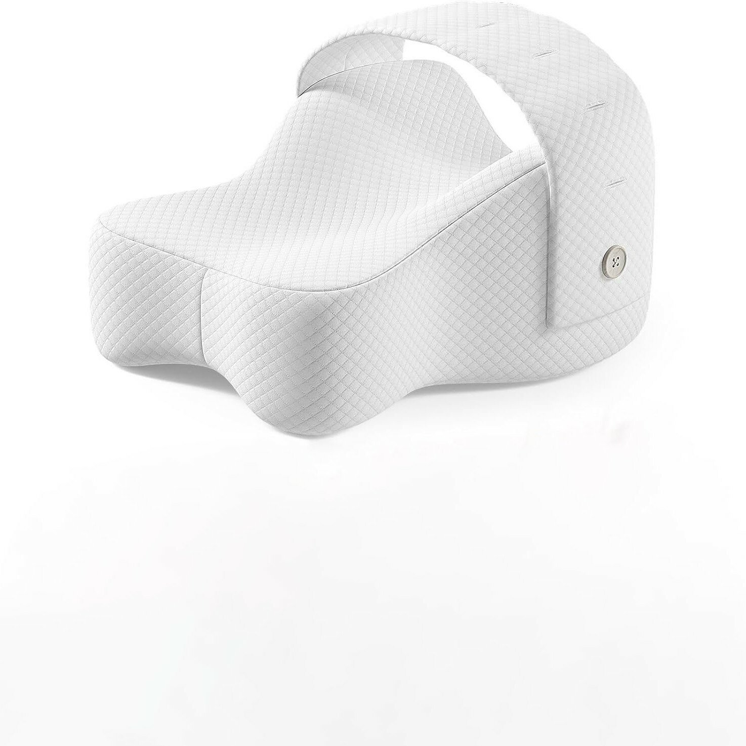 Подушка для колена из пены с эффектом памяти для сна, подушка для ног для сна на боку, регулируемая скелетная подушка для колена с хлопковым чехлом и сетчатой подушкой