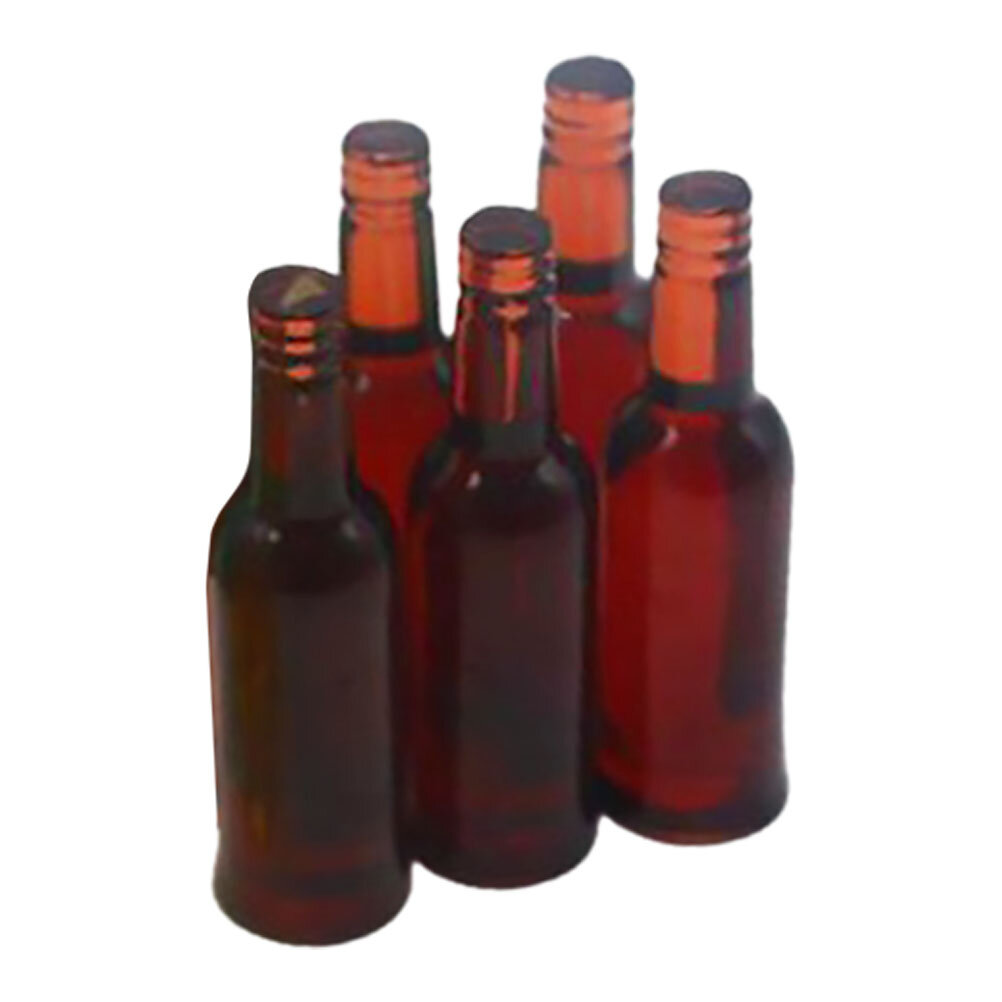 Миниатюрные пивные бутылки, детали для создания кукольного дома, 5 штук