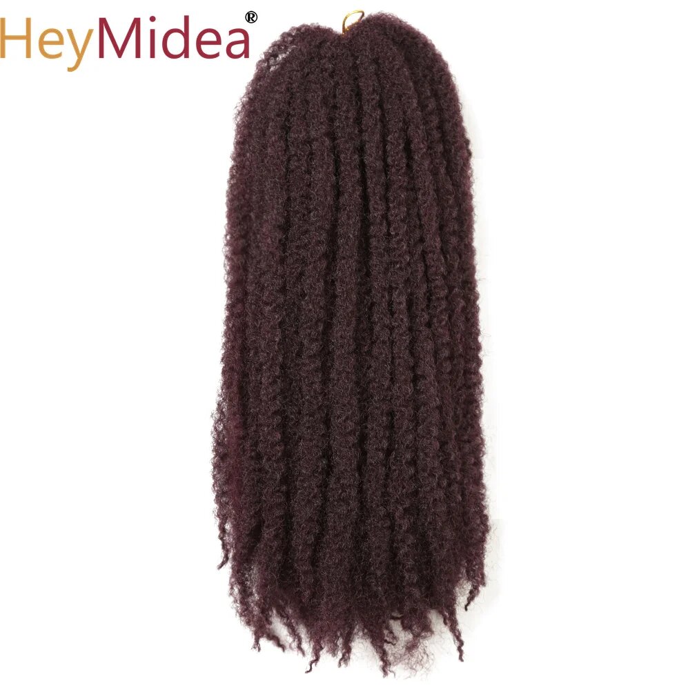 Афро кудри Marley HeyMidea #99J, 5шт/лот, 18 дюймов