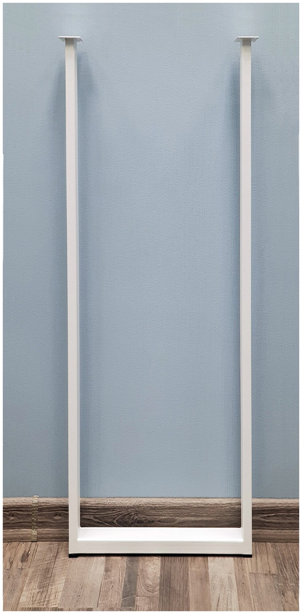 Подстолье для стола белое 1150 350 50 мм П образное металлическое барное Лофт 1 шт.