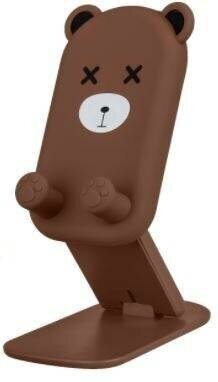 Настольный держатель Isa A055 для смартфонов Мультяшки 4.7"-10" (Коричневый)