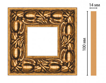 Вставка Цветная Decomaster 157-2-58 В100хШ100хД14 мм / Декомастер.
