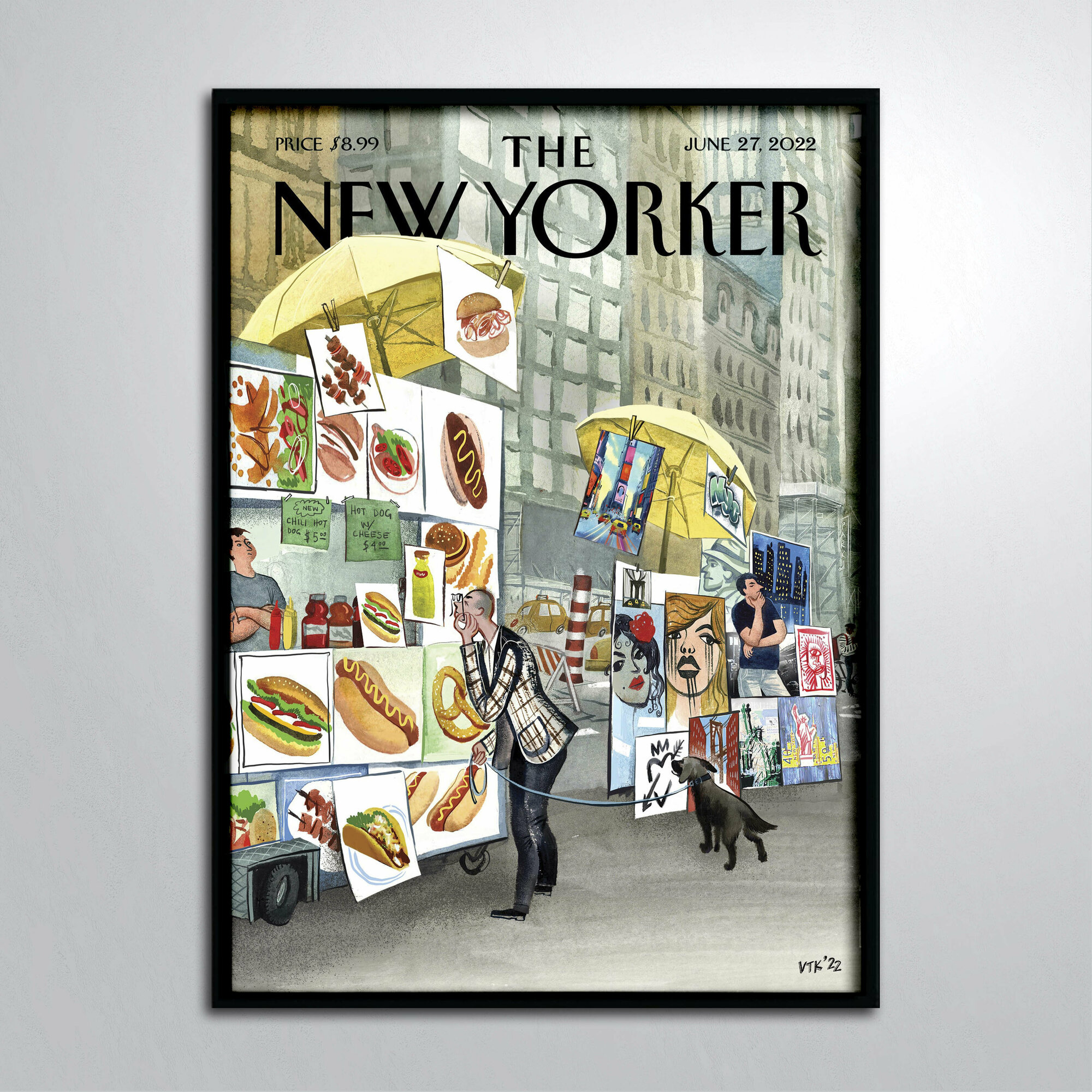 Постер без рамы/Постер для интерьера/Плакат Винтажный Журнал Нью Йоркер The NEW YORKER 27 июнь 2022 г