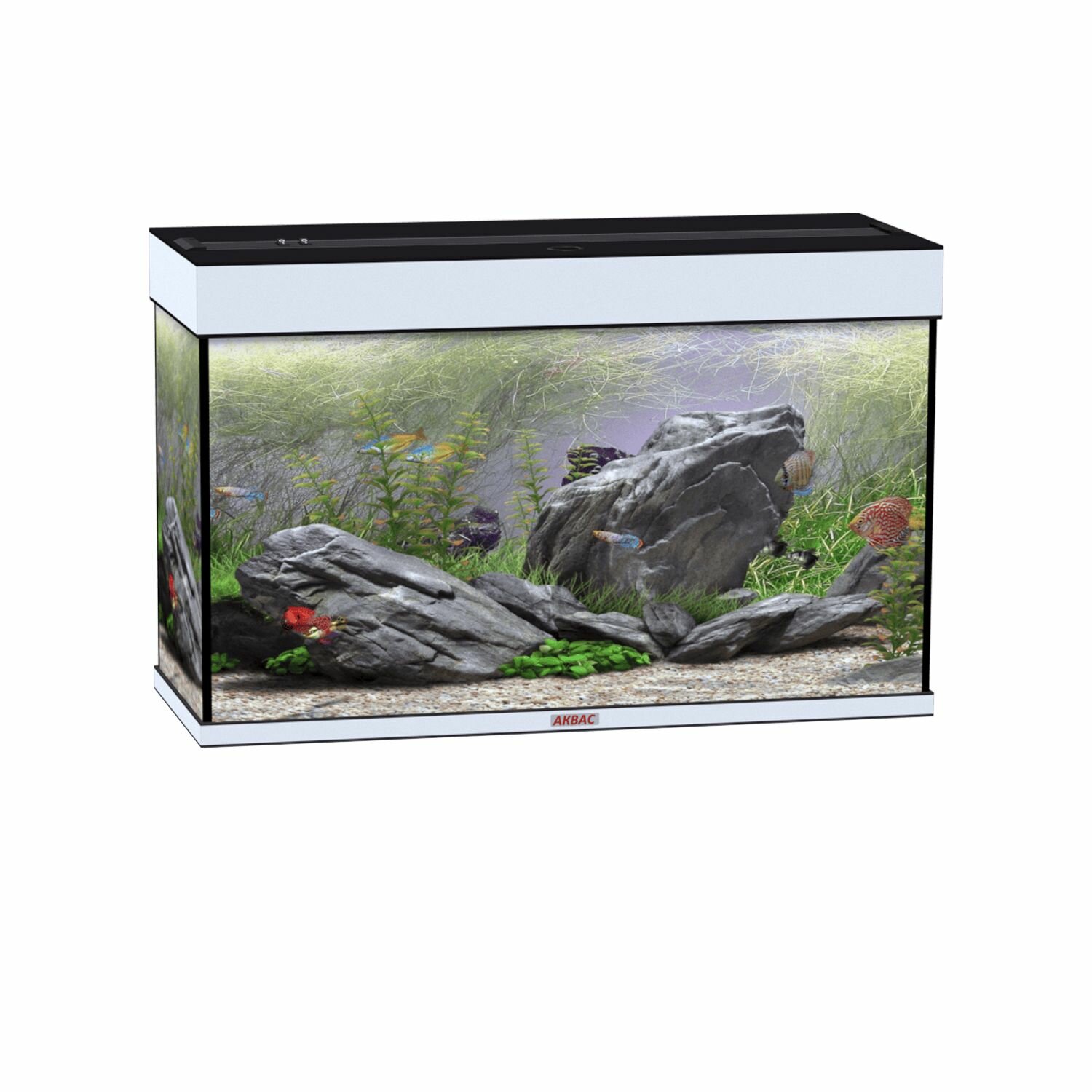 Аквариум 150 литров с крышкой и освещением, (85*36*57 см) Аквас