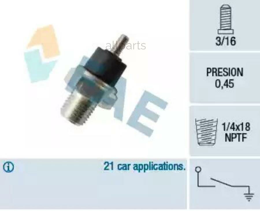 FAE 12002 Датчик давления масла FORD / MAZDA