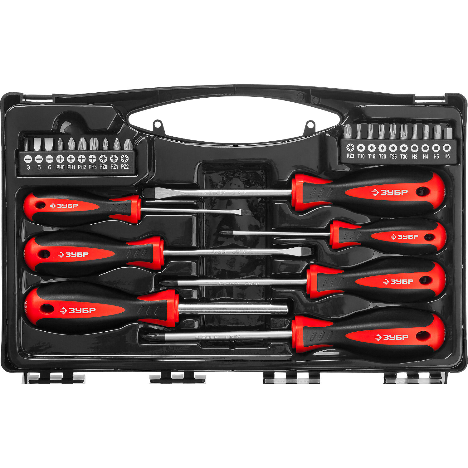 ЗУБР Универсал-27, 27 предм, набор отверток с насадками (25027)