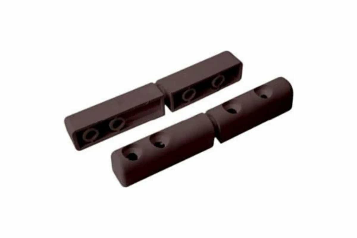 KOMFORT москитные системы Петля для москитной сетки пластиковая s42 с доводчиком коричневая 1 шт ПМ000876