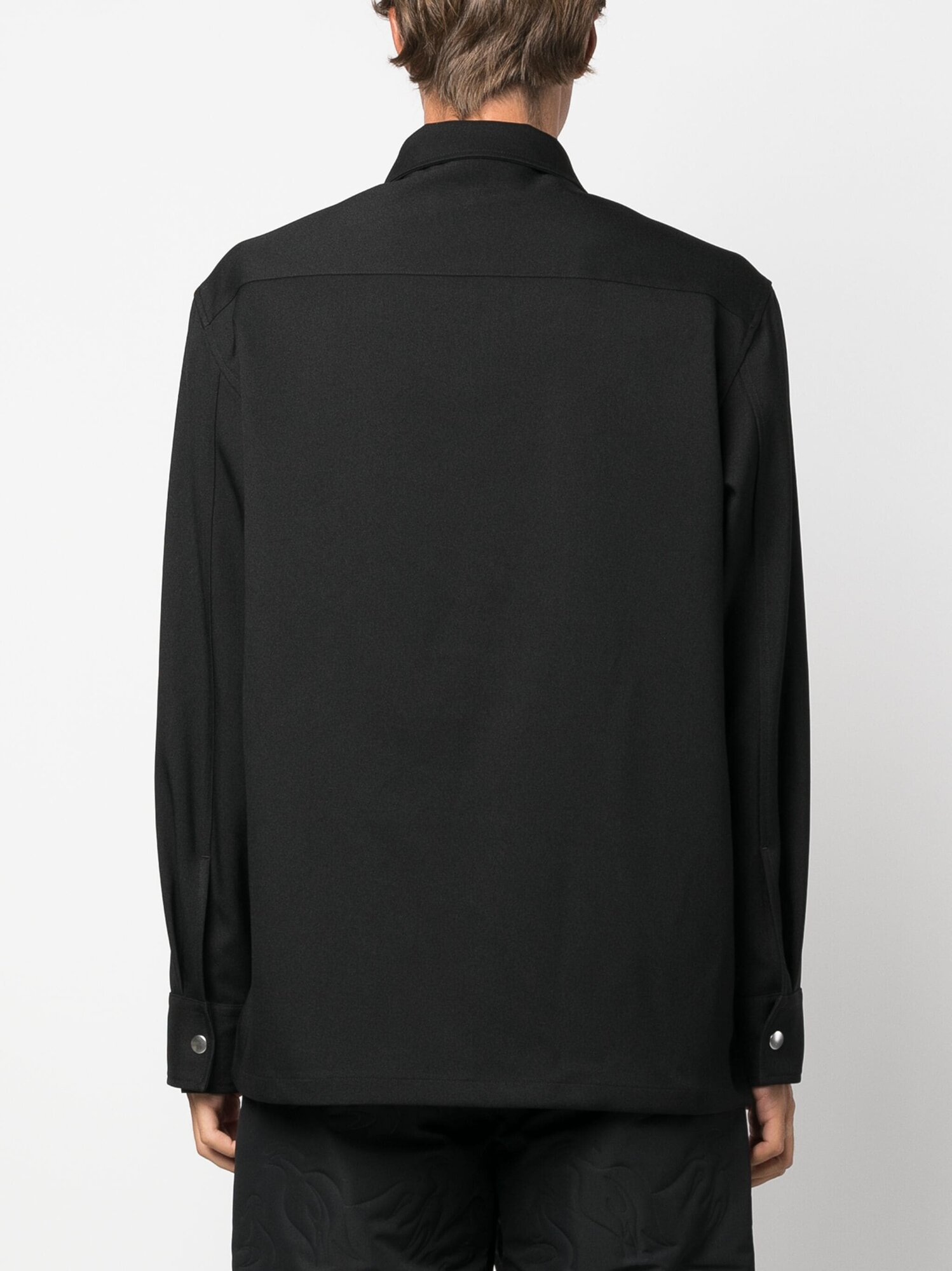 Куртка Jil Sander Classic-collar shirt jacket, размер 48, черный — фото 1
