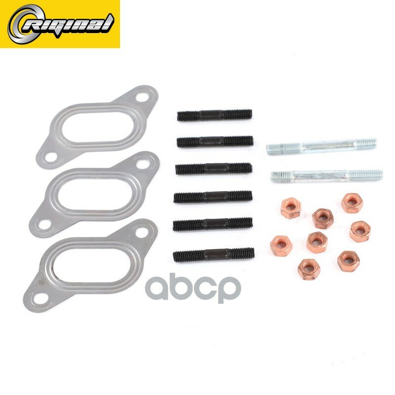 РК выпускного коллектора для а/м с дв.406,405,409 (шпильки, гайки, прокладки) Riginal RG4061008800 Riginal арт. RG4061008800