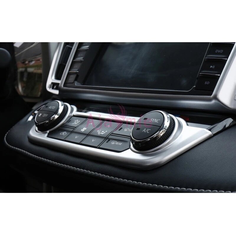 Для Toyota RAV4 XA40 2016 2017 2018 хром автомобильный Стайлинг внутренняя вентиляционная крышка отделка AC Выход Панель аксессуары