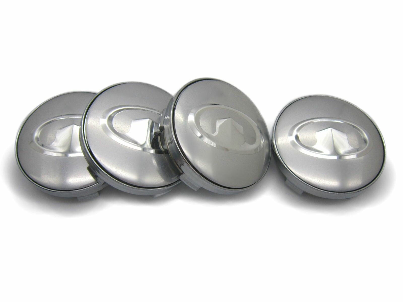 Колпачки, заглушки на литые диски Great Wall silver 60/56 мм, комплект 4 шт.