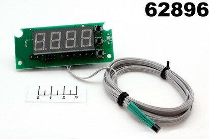 Радиоконструктор термореле цифровое встраиваемое с датчиком зеленый STH0024UG-V3 -55/+125С (DS18B20)