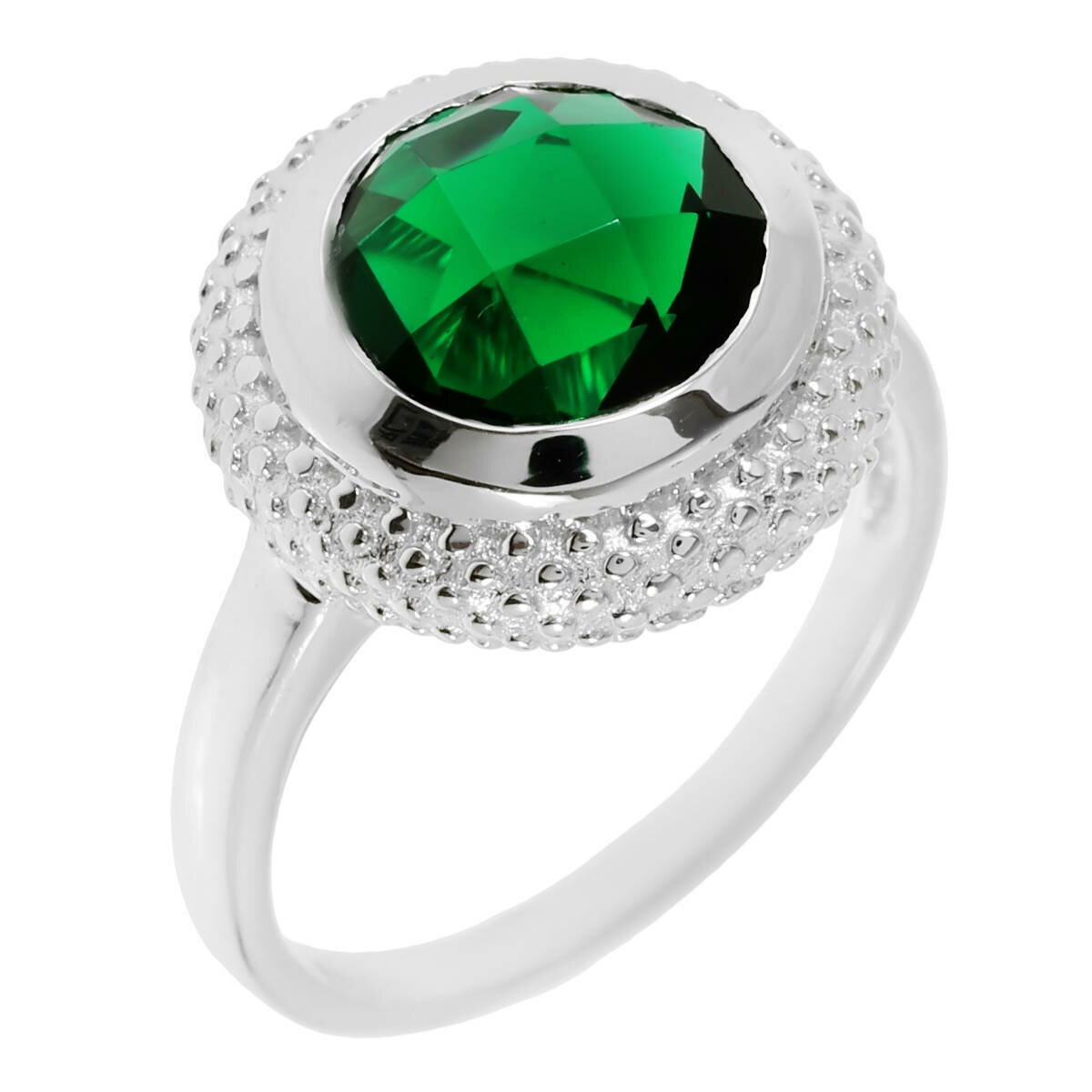 Кольцо тонкое, серебро, 925 проба, родирование, шпинель