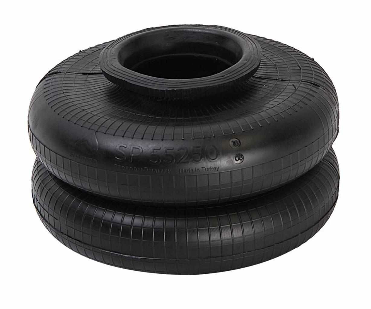 Пневморессора BPW (чулок, две секции) (250х212мм, отв. 129х129мм), SP55250-2M, SAMPA