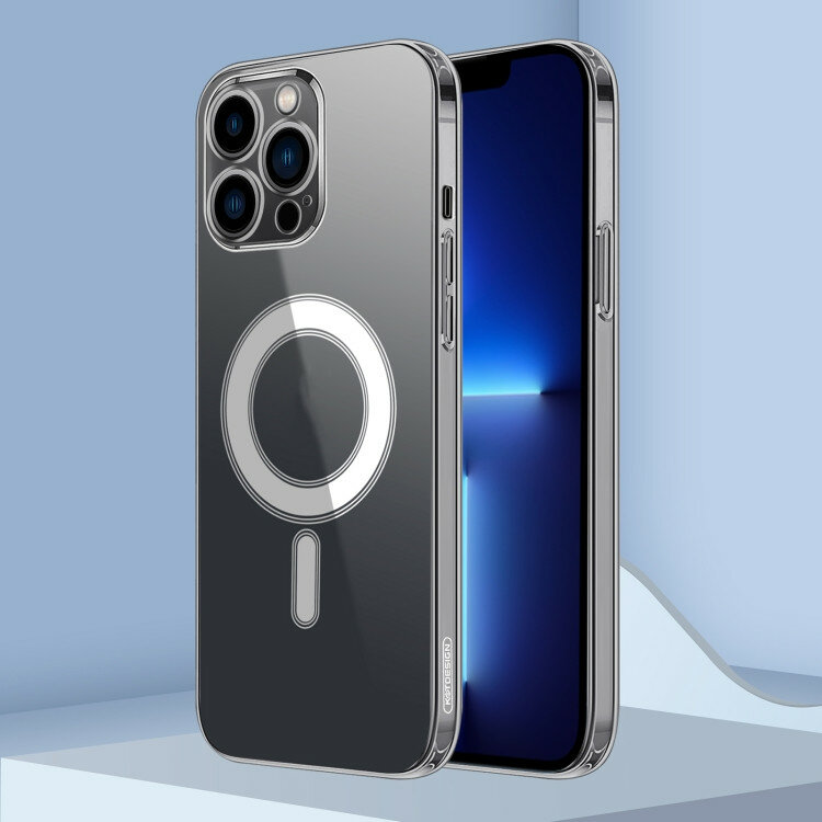 Чехол-накладка i100 гелевый прозрачный с MagSafe для iPhone 11, прозрачный