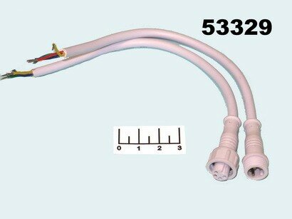 Разъем 4pin в комплекте влагозащищенный WP 4*0.3 d-13мм