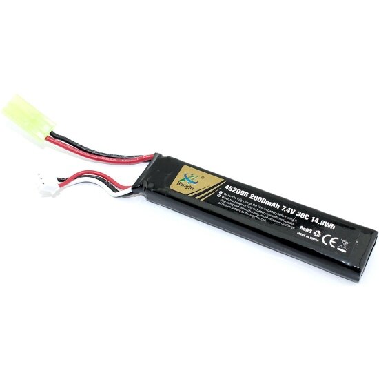 Аккумулятор VB Parts Li-Pol 7.4V 452096 2000mAh разъем mini Tamiya plug