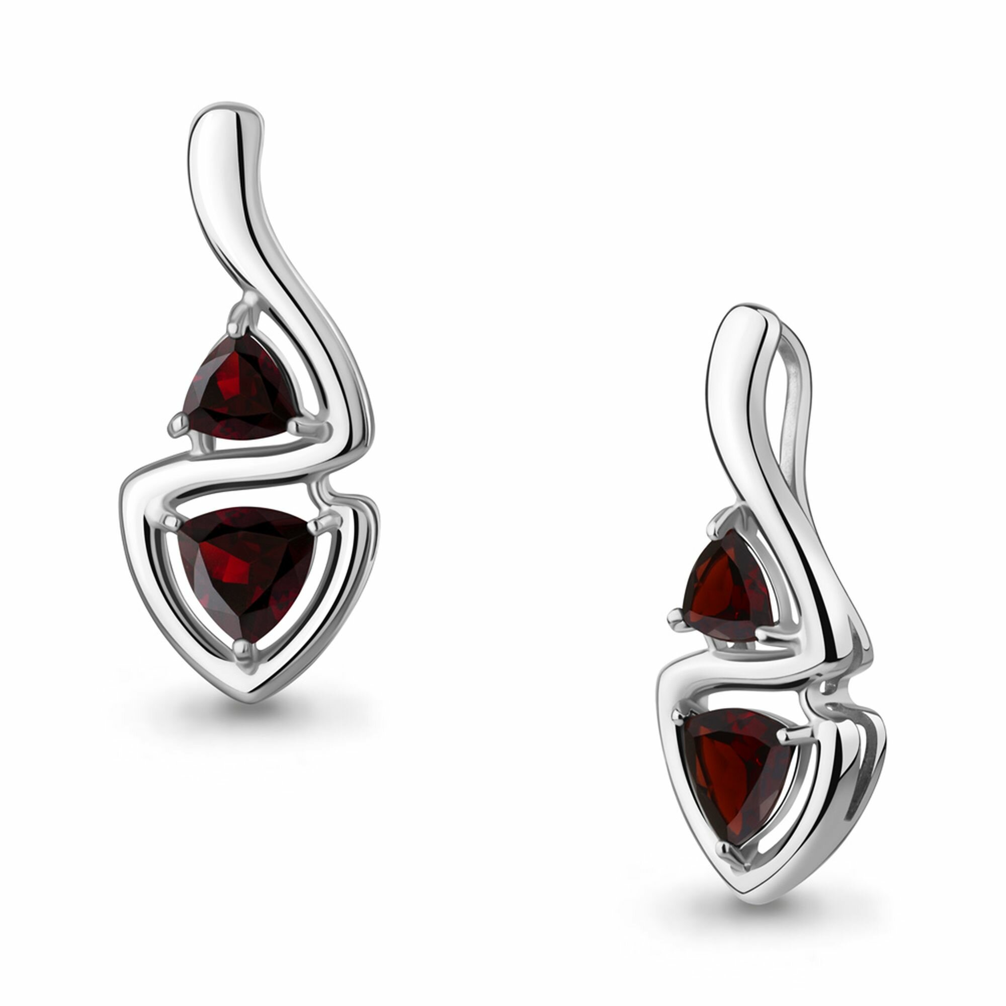 Подвеска, серебро, 925 проба, гранат