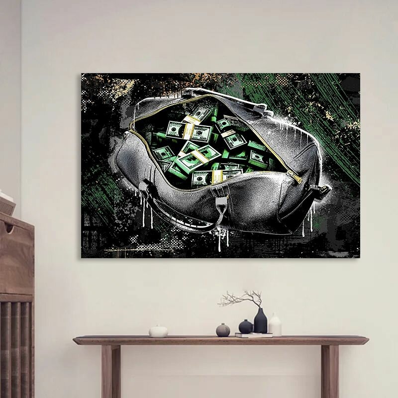 Картина ВсеКартины. Тут "Доллар", поп-арт, холст, на подрамнике, 50x70 см