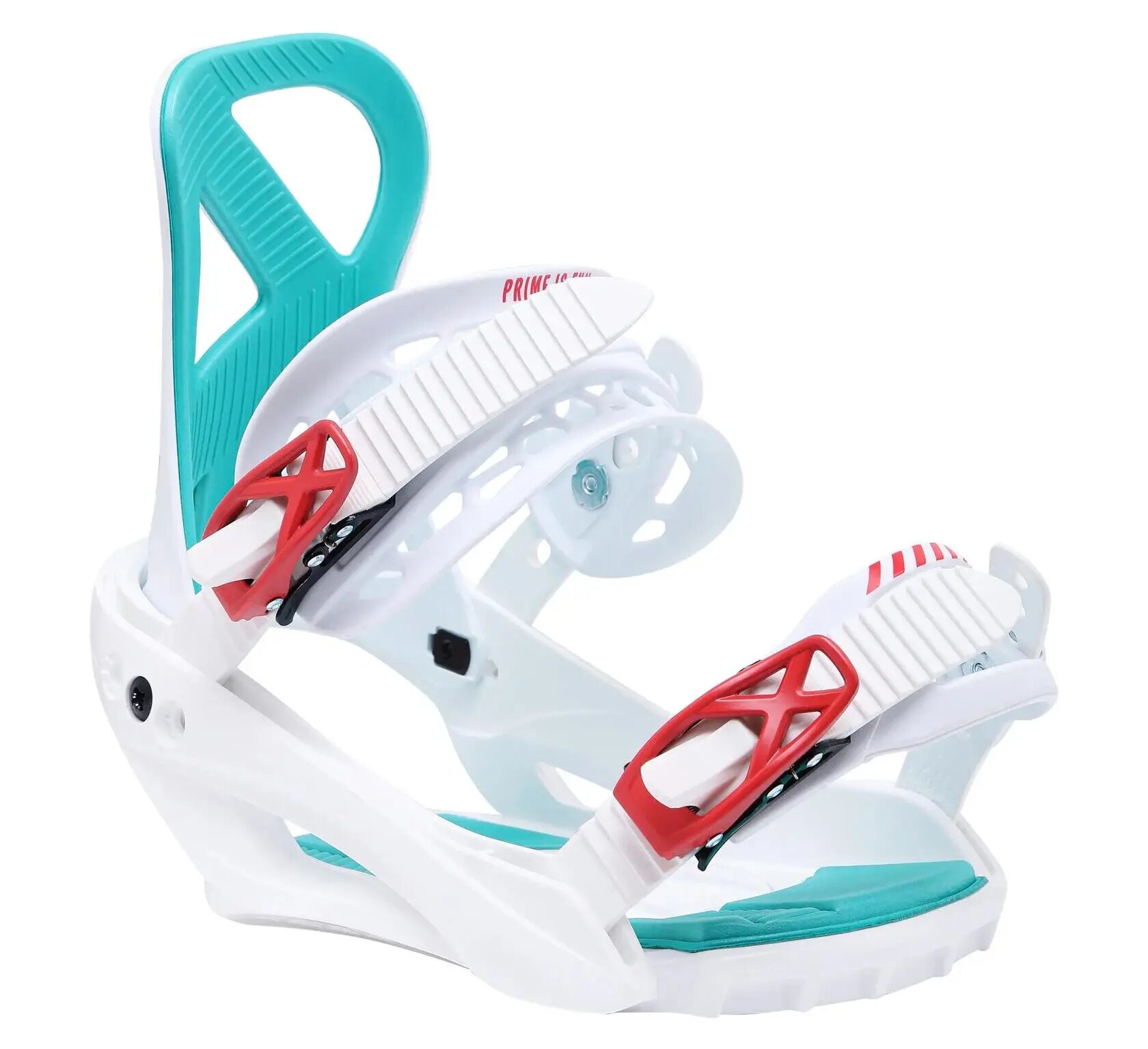 Крепления для сноуборда PRIME FUN-F1 White/Green (Размер S (35-38 RU) Цвет Белый-зеленый)