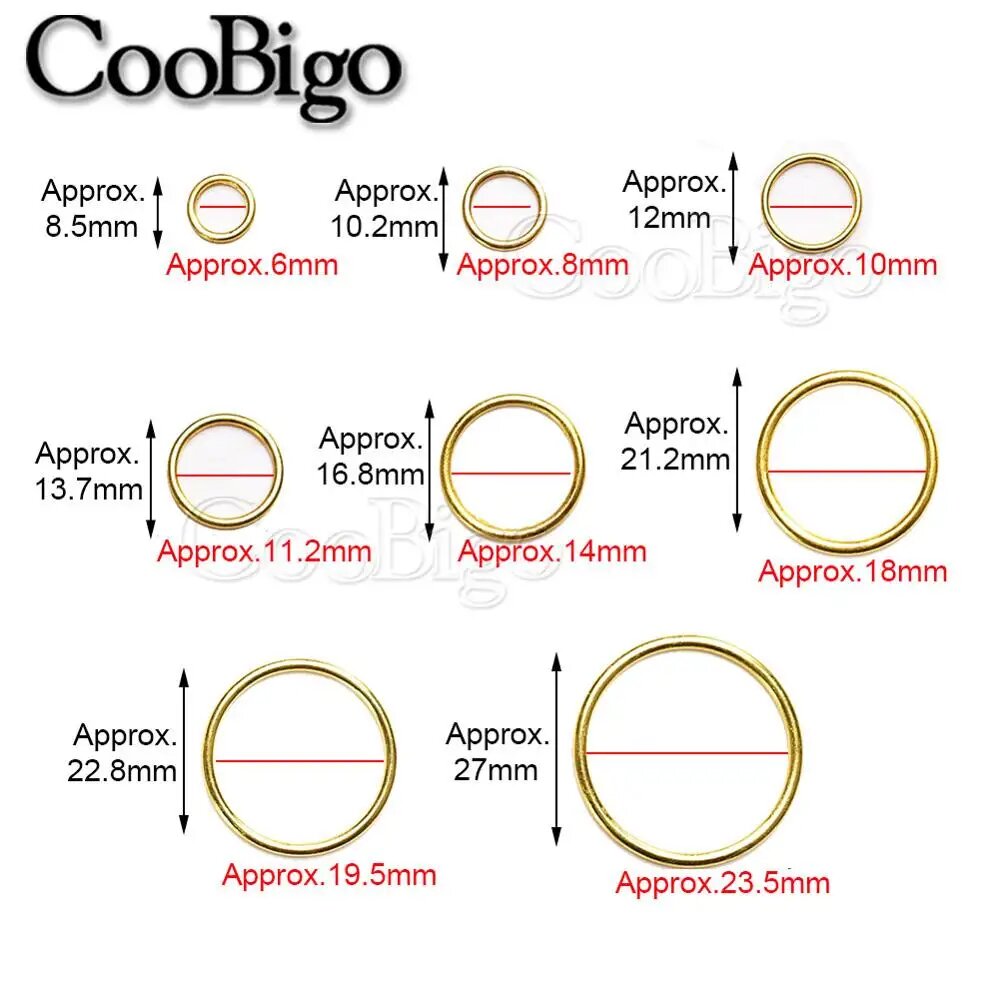 CooBigo Регуляторы бретелей 12mm, Золото