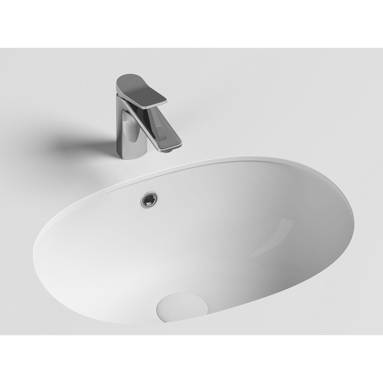 Раковина Ceramicanova Element встраиваемая сверху 210х565х385 мм CN6044 Белый