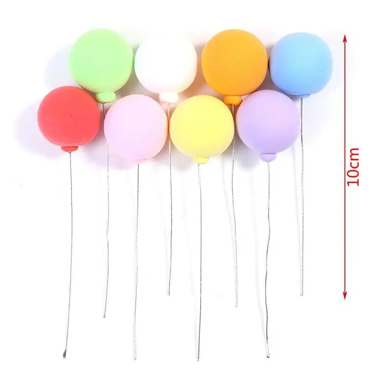 Миниатюрные воздушные шары для кукольного дома Velishy Белый, 8pcs