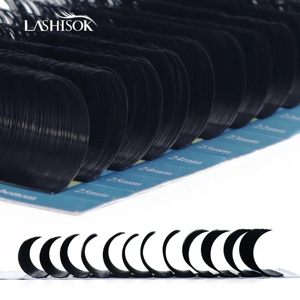 Накладные ресницы GLAMLASH D-изгиб, 0.07 мм, 7-15mm Lan