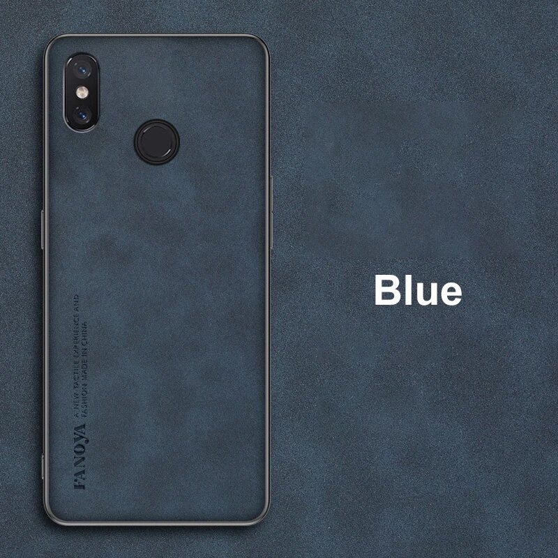 Чехол для Xiaomi Mi Mix 2S, темно-синий, из искусственной кожи