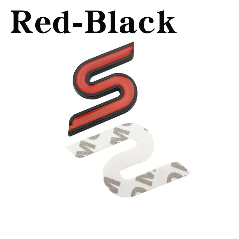 Эмблема S Red-Black tape для Ford Focus Kuga Mondeo Fiesta