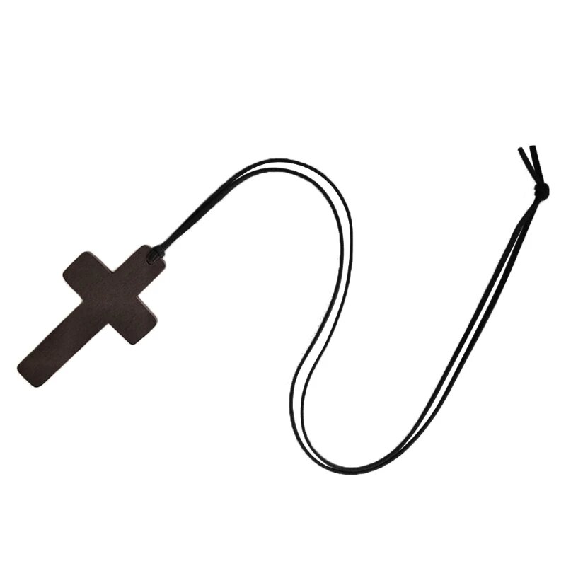 YYSD ожерелье с крестом и распятием, кулон, простая деревянная подвеска для мужчин, женщин, детей, подарок для мальчиков и вида,