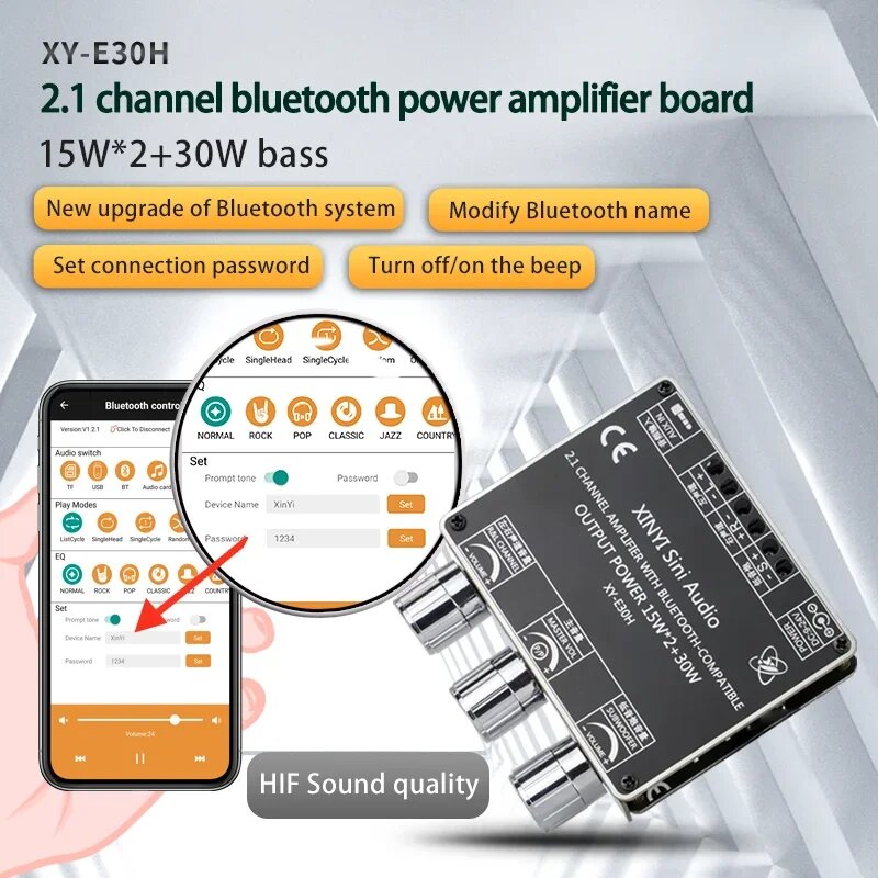 XY-E30H Bluetooth аудиоусилитель — фото 1