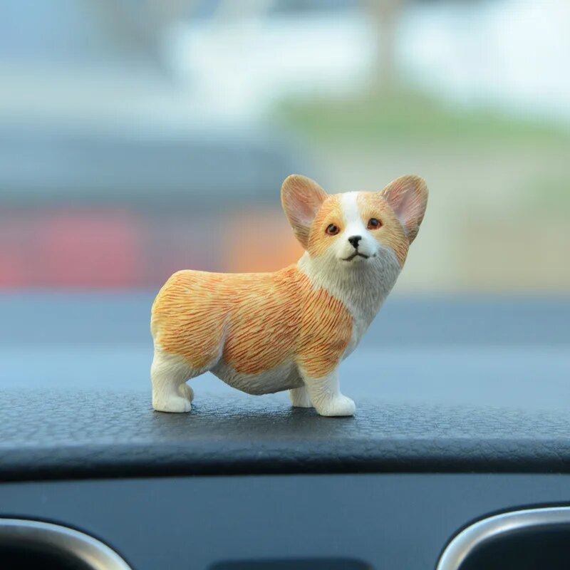 Миниатюрная фигурка корги, резина, цвет 3