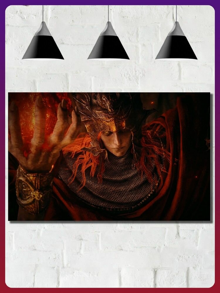 Картина интерьерная на рельефной доске Игры Dark Souls - 62412121