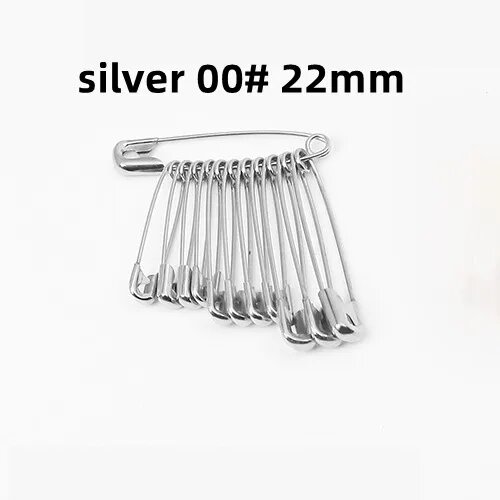 Металлические булавки 50/100 шт. 100pcs, silver 00-22mm