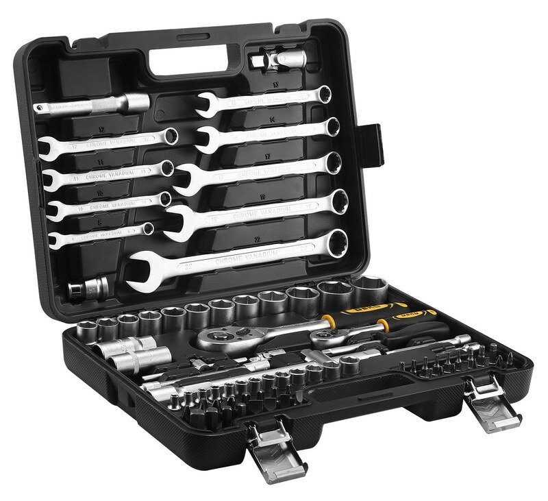 Набор инструментов Deko 065-0214 DKMT82 82 предмета жесткий кейс