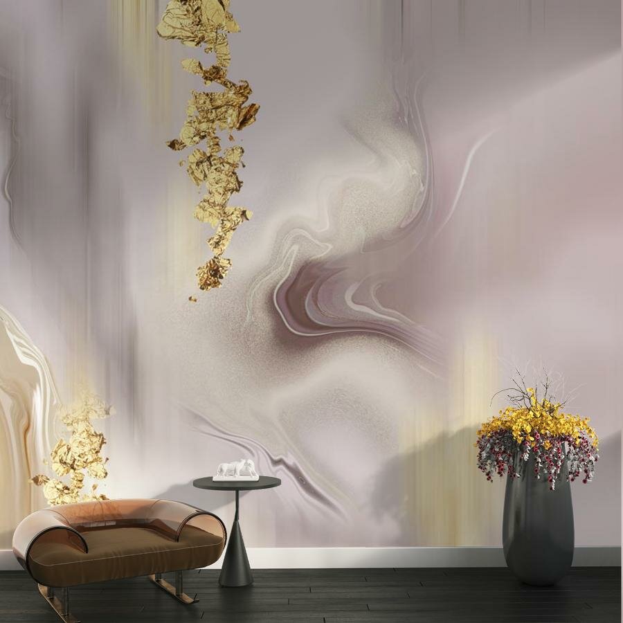 Фотообои Золотой блеск 13-596-L-Велюр 270 x 400 см (ВхШ) Бесшовные, флизелиновые, влагостойкие обои MasterFresok