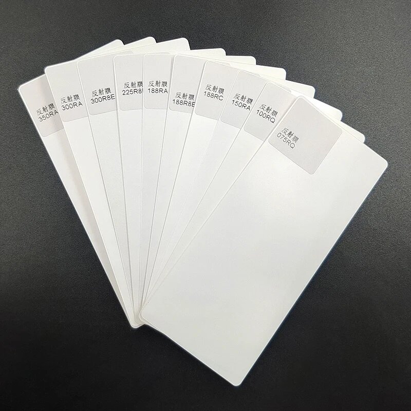 Образцы диффузионных пленок ПЭТ Reflective 10PCS, без клея
