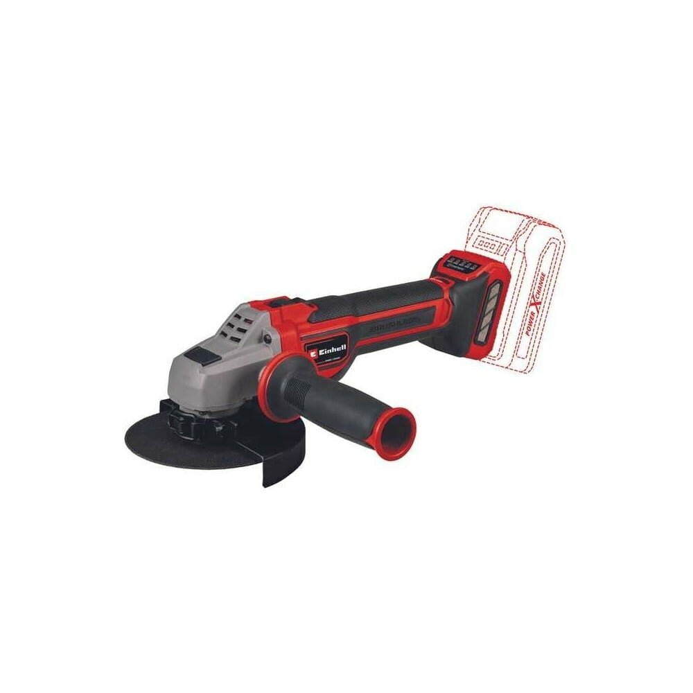 Болгарка (ушм) Einhell PXC TP-AG 18/125 CE Q Li,18В,125мм,3-10,5т/мин, без АКК и ЗУ
