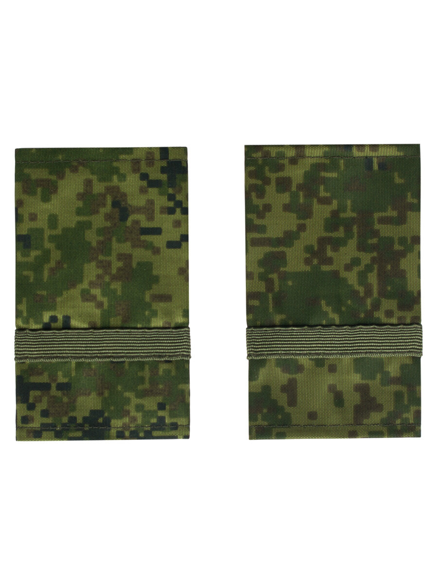 Фальш погоны цифра зеленая галунной лентой Ефрейтор 8х5 см на бушлат