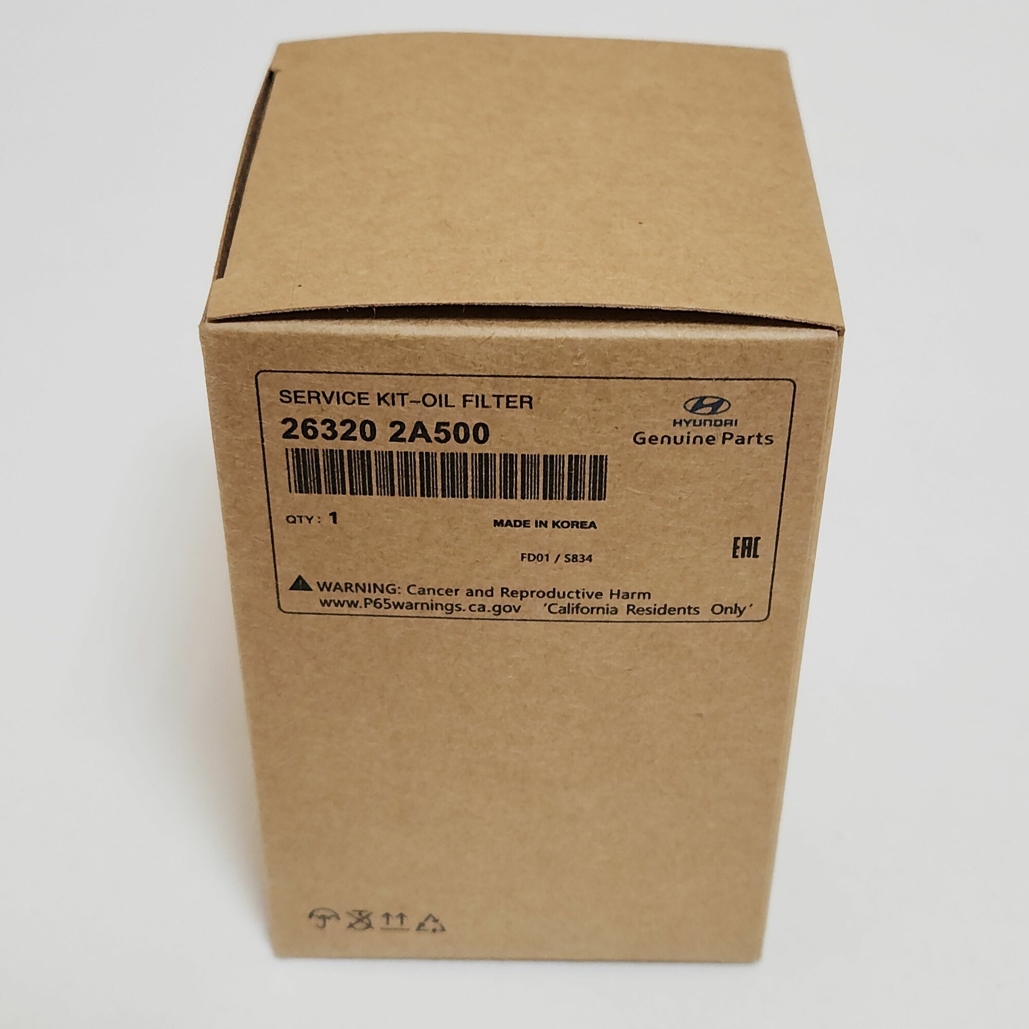 Фильтр масляный Hyundai-Kia 263202A500