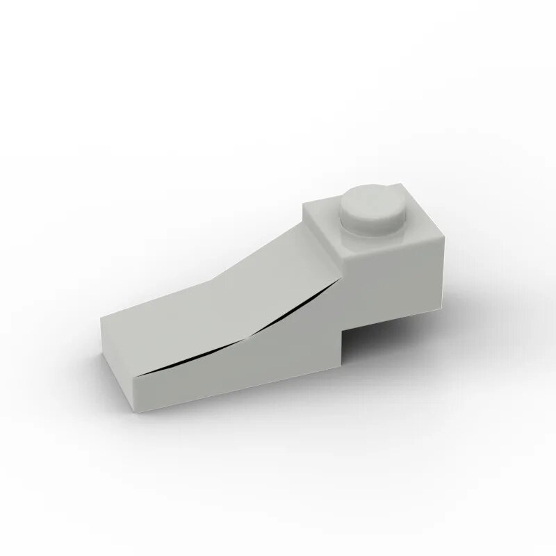 Серый наклонный разъем LEGO 70681 1x3