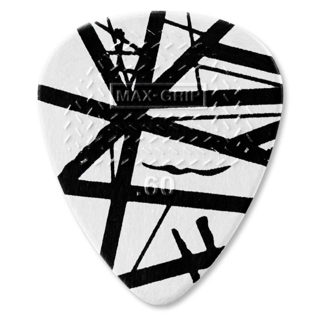 Медиатор Dunlop White With Black Stripes EVHP03 EVH, 0.60 мм, 1 шт.