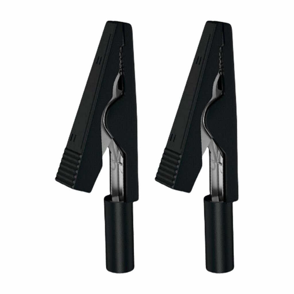 Зажим крокодил с вилками типа банан диаметром 2 мм для тестирования электроники и ремонта