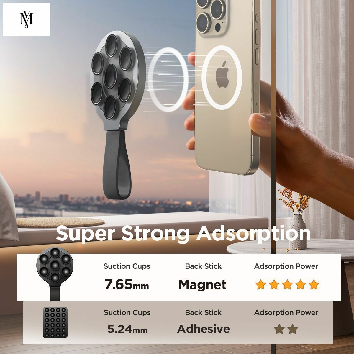 Магнитный держатель телефона на присоске, силиконовое крепление для MagSafe, держатель телефона для душа с зеркалом без рук