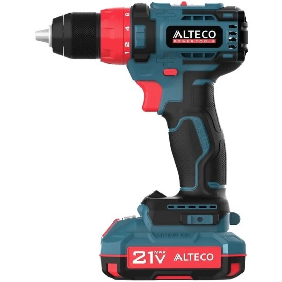 Бесщеточная аккумуляторная дрель шуруповёрт Alteco CD 21-45 BL