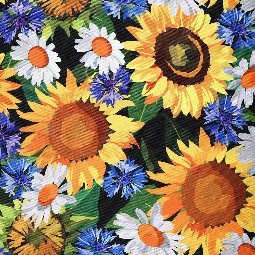 Ткань IDEAL Габардин 140 г/м2, 100% полиэстер, ширина 150 см, цвет черный рулон 25 м