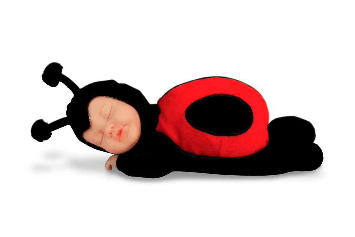 Пупс мягконабивной коллекционный Anne Geddes "Божья Коровка" 23 см