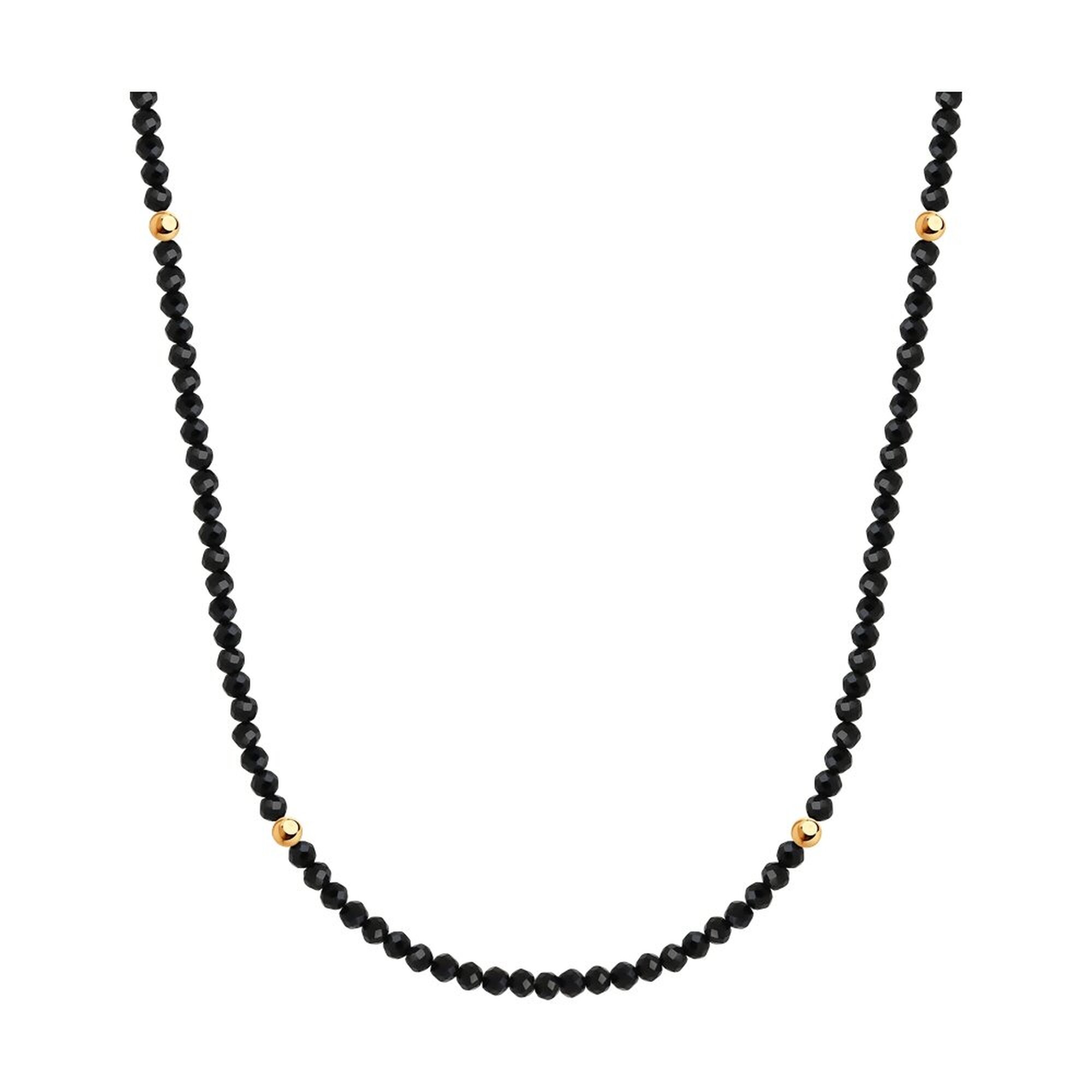 Колье, серебро, 925 проба, золочение, шпинель