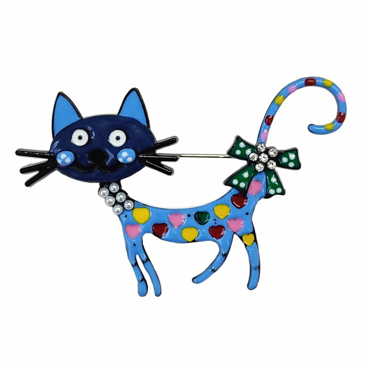 Брошь, стразы